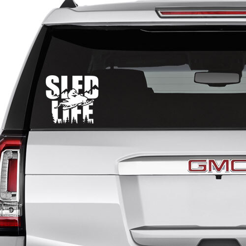 Sled Life Snowmobiling winter sport Decal Vinyl Sticker for Wall Door ...