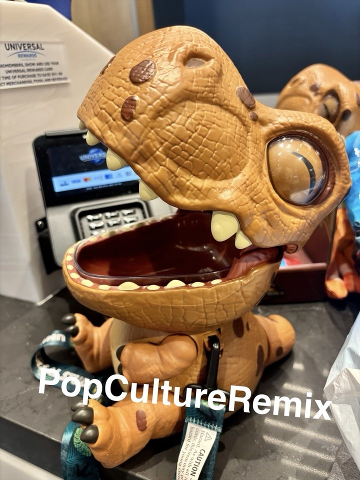 Universal Studios Jurassic World Rebirth Baby T-Rex Dinosaur Popcorn ...