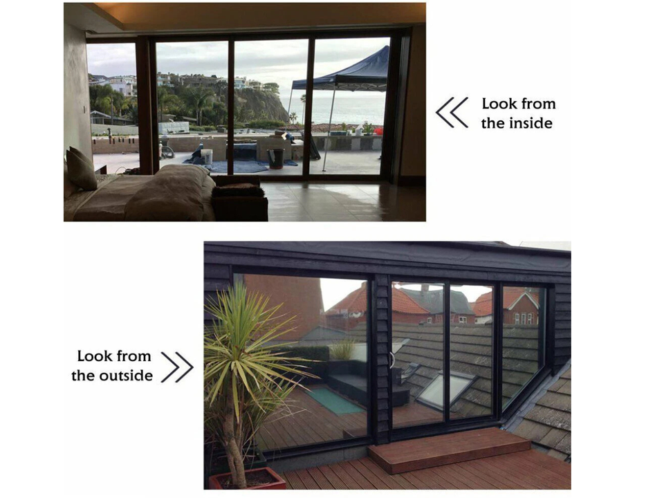 5M One Way Mirror Tint Window Glass Film Solar UV Reflective Privacy ...