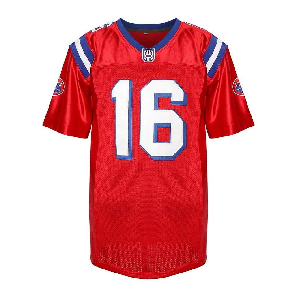 Shane Falco Jersey #16 The Replacements Movie Football Jersey Men Red ...