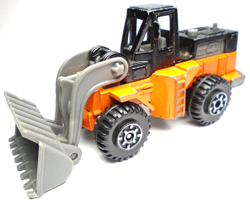 1997 HOT WHEELS WHEEL LOADER ORANGE 1:64 DIECAST 3 3/8" TRACTOR WITH ...