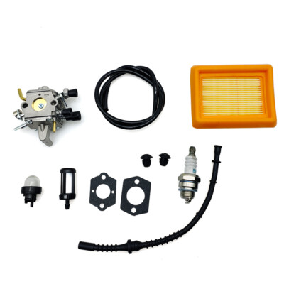 Carburetor Spark plug Fuel Filter For Stihl FS120 FS200 FS250 Trimmer ...