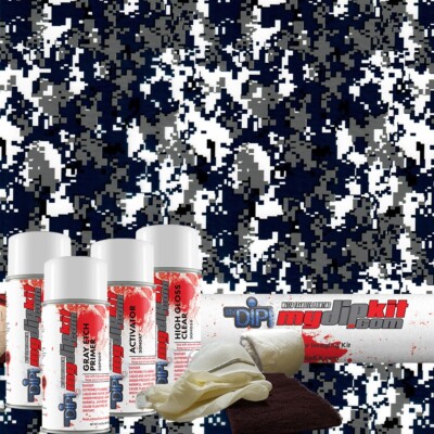 MYDIPKIT Hydro Dipping Water Transfer Print KIT DD-990 Blue Digital ...