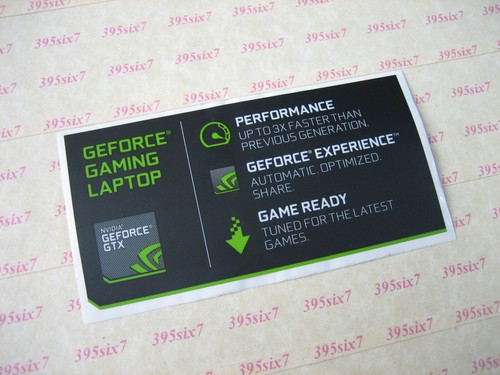 NVIDIA GEFORCE GAMING LAPTOP Sticker 49mm x 98mm | eBay