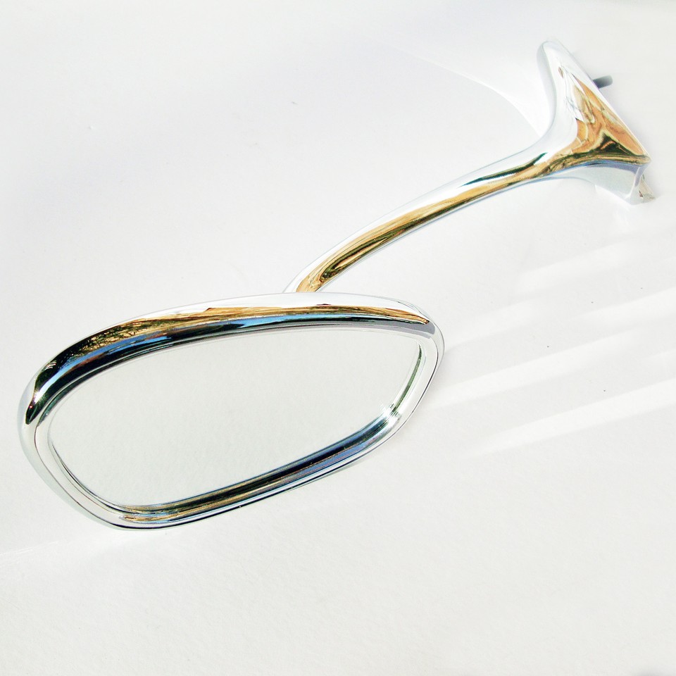 SWAN NECK MIRRORS for VW Beetle Bug Deluxe Albert Oval USA 1 PAIR ...