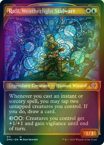Raff, Weatherlight Stalwart SHOWCASE FOIL, Dominaria United, MTG NM/M ...
