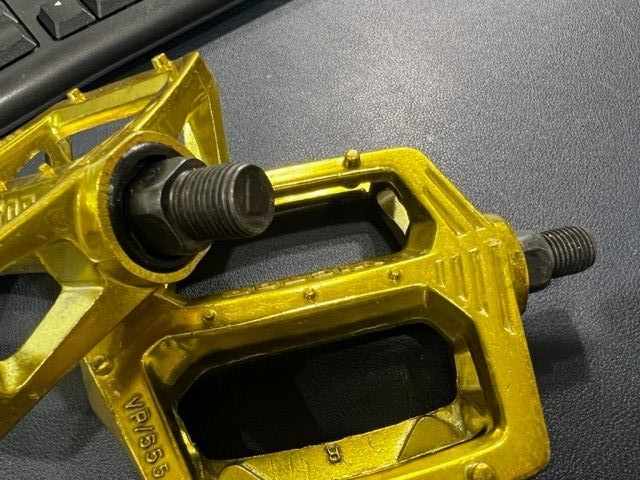 ! VICTOR VP-555 GOLD 9/16" BMX PEDALS UNUSED VINTAGE OLD SCHOOL SHIMANO ...