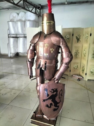 Medieval Copper Larp Wearable Suit Of Armor Crusader Combat Full Body ...