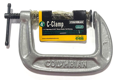 Columbian 4' C-Clamp 2-3/4" Throat Depth Full Closing 41406 | eBay