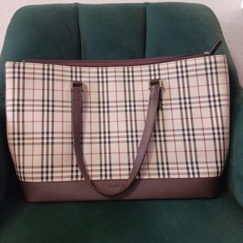 BURBERRY Nova Check Pattern Tote Bag | eBay
