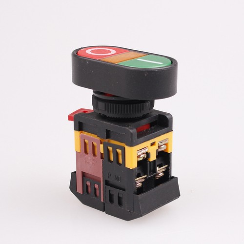 1Pcs ON-OFF START STOP Push Button w Light Indicator Momentary Switch ...