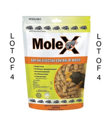MoleX 8 oz. Pellets Vole, Mole & Gopher Bait, Ready to Use, Pet Safe ...