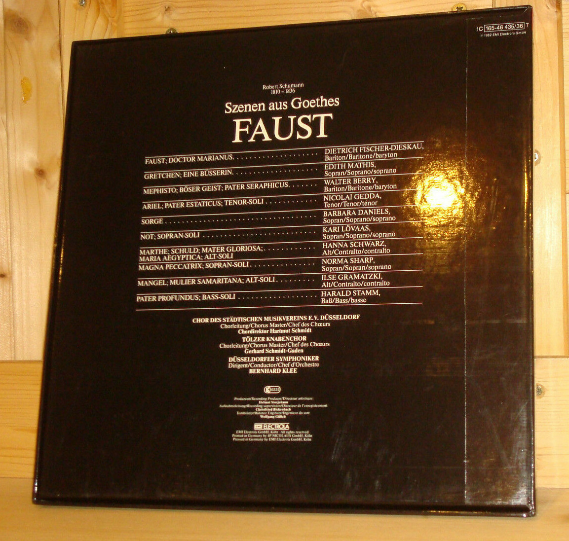 Schumann Scenes from Goethe´s Faust KLEE FISCHER-DIESKAU EMI DIGITAL ...