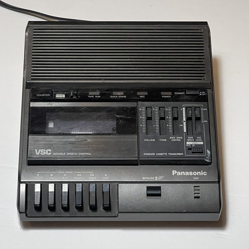 Panasonic Microcassette Transcriber Recorder Model RR-830 Black | eBay