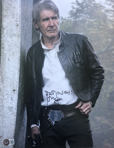 HARRISON FORD SIGNED STAR WARS 11X14 PHOTO HAN SOLO AUTOGRAPH BECKETT ...