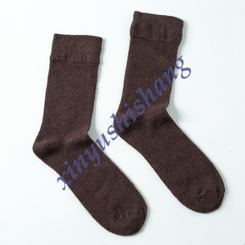 Angora Cashmere Wool Sock Mens Socks Comfortable Warm Pure Color 1 ...