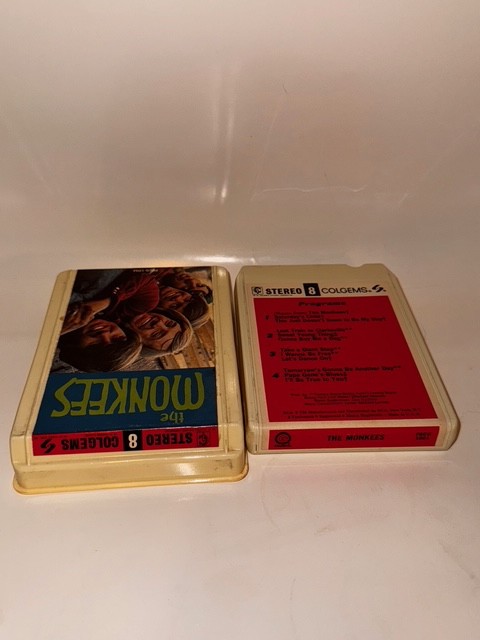 RARE- THE MONKEES- THE MONKEES-VERY EARLY LEAR JET CLAM SHELL 8 TRACK ...