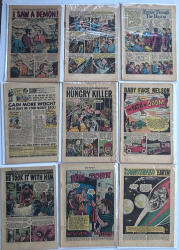 Lot of 9 Golden Age coverless comics | eBay