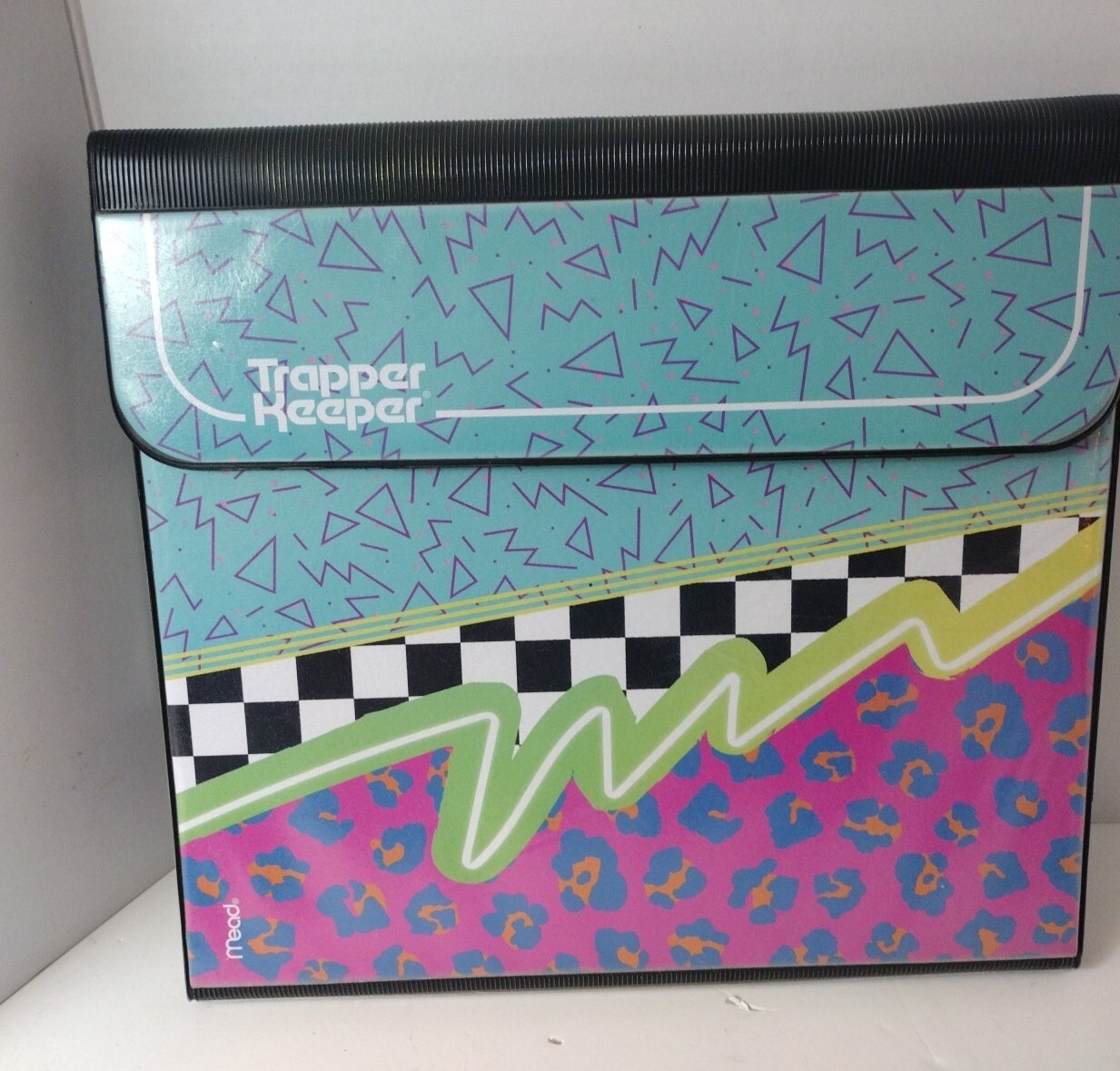 Retro 1980s Style Trapper Abstract Cheetah Keeper Binder Mead With 2 ...