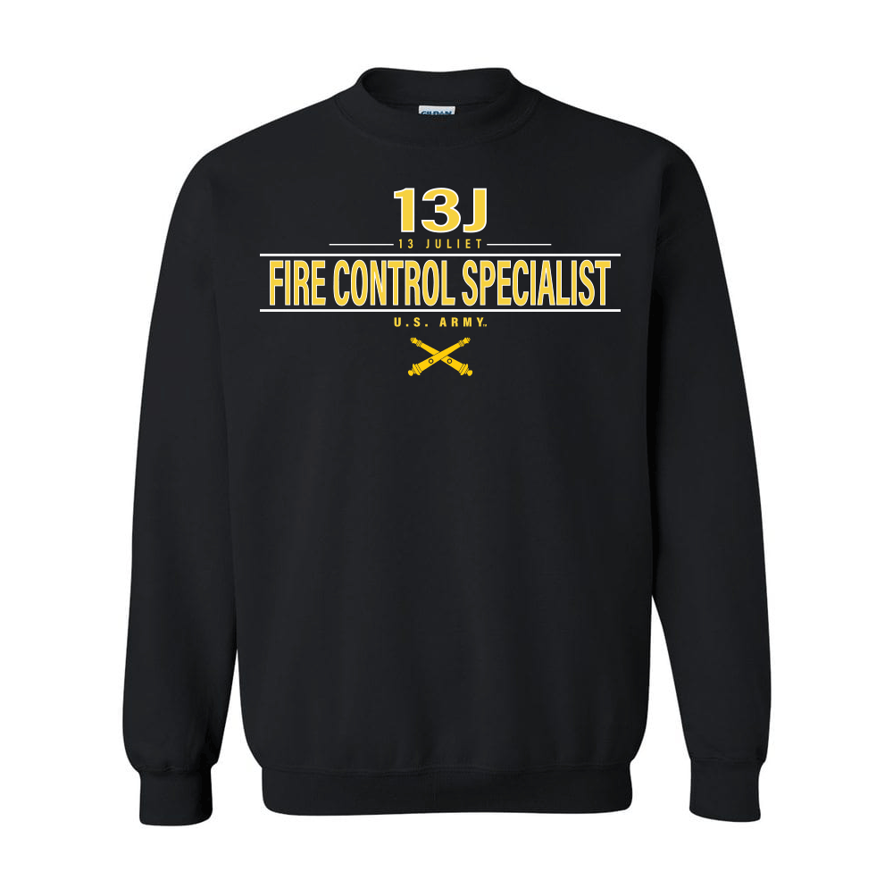 U.S. Army MOS 13J Fire Control Specialist Sweatshirt | eBay
