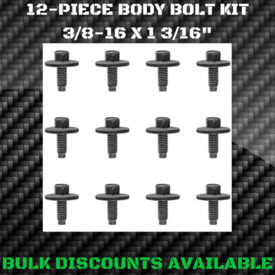 1953-1986 Ford F100 F150 F200 Front End Exterior Body Bolts 3/8-16 X 1 ...