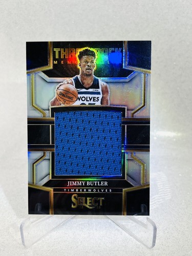 2022-23 Select Jimmy Butler Throwback Memorabilia Silver Prizm Jersey # ...