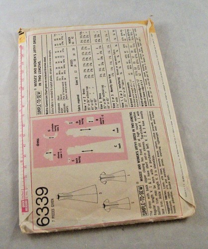 Vintage Simplicity Pattern~6339~Jiffy Dress in 2 Lengths~1974 | eBay
