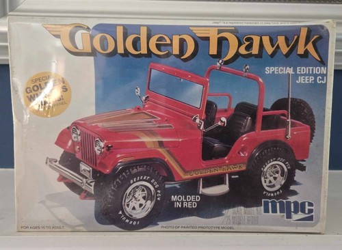 Vintage MPC Jeep CJ5 Golden Hawk Special Edition 1:25 Scale kit 1-0758 ...