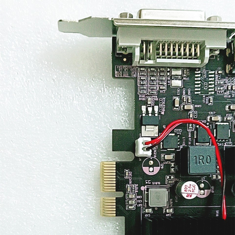 New GT210 PCIE X1 1GB Support PCIE X4 / X8 / X16 Graphics Slot Video ...