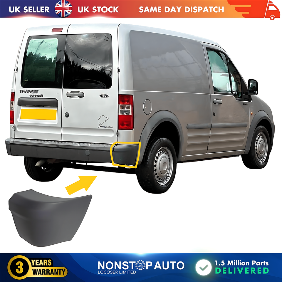 Rear Bumper Corner End Cap Right For FORD Transit Tourneo Connect 2002 ...