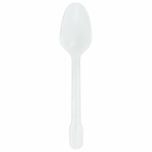 McKesson Disposable Spoon White 5 Inch Length Plastic Bulk Wrap 1000 Ct ...
