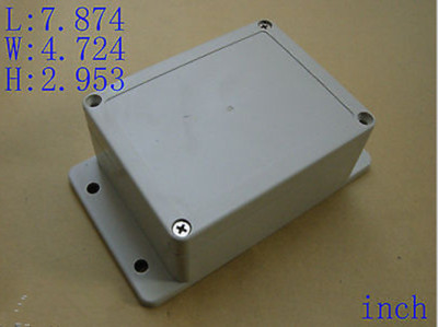 New Plastic Project Box Enclosure Case Electronic DIY 7.874"x4.724"x2 ...