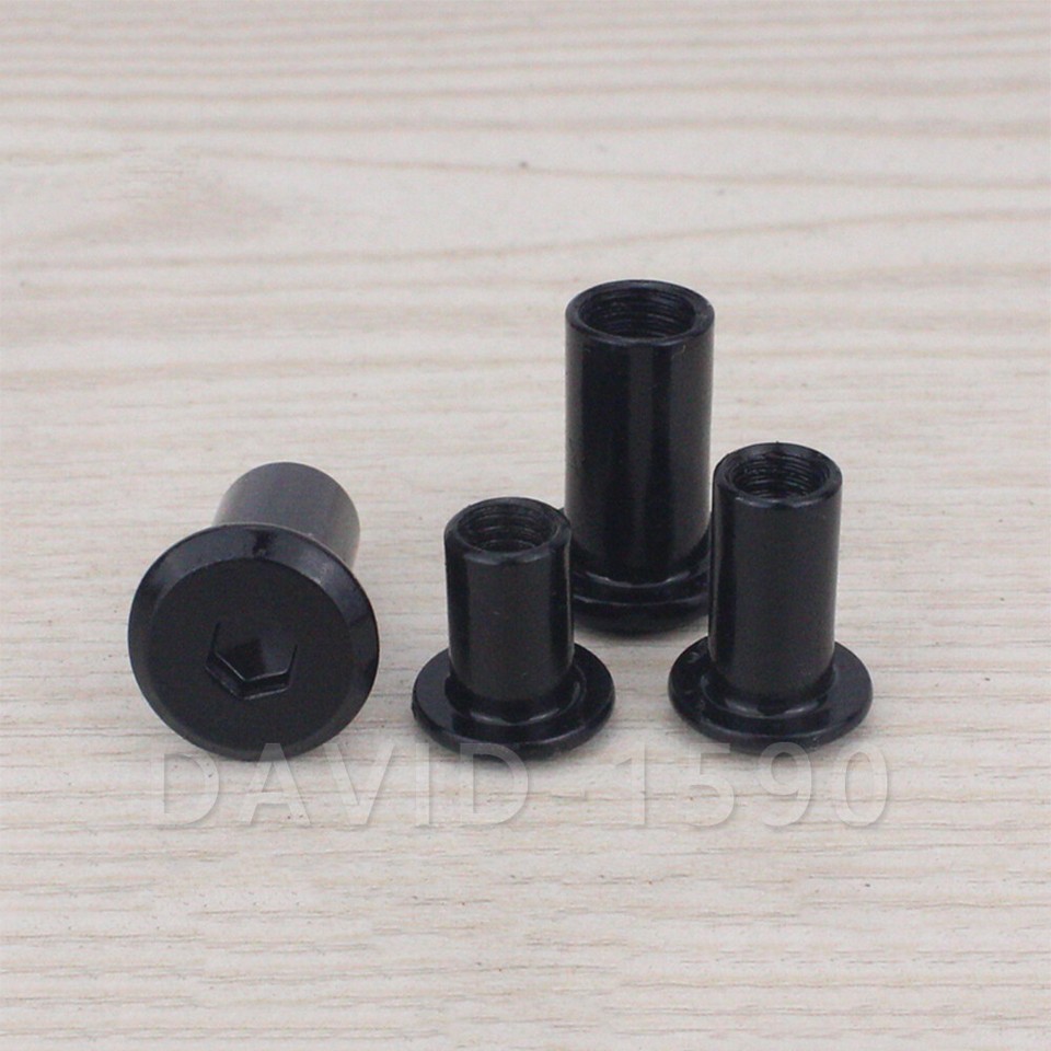 M3 M4 M5 M6 M8 Black Rivet Nut Hex Socket Furniture Connector Cap Nuts ...