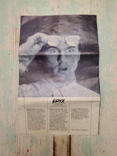 VTG 1987 EPYX VIDEO GAME PRINT AD Insert COMPUTER SOFTWARE Rare Arcade ...