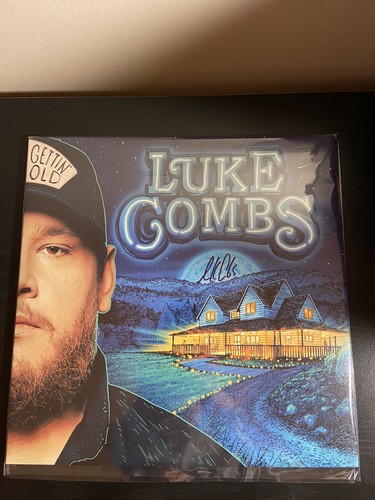 LUKE COMBS SIGNED VINYL GETTIN’ OLD AUTOGRAPHED WITH BECKETT COA RARE ...