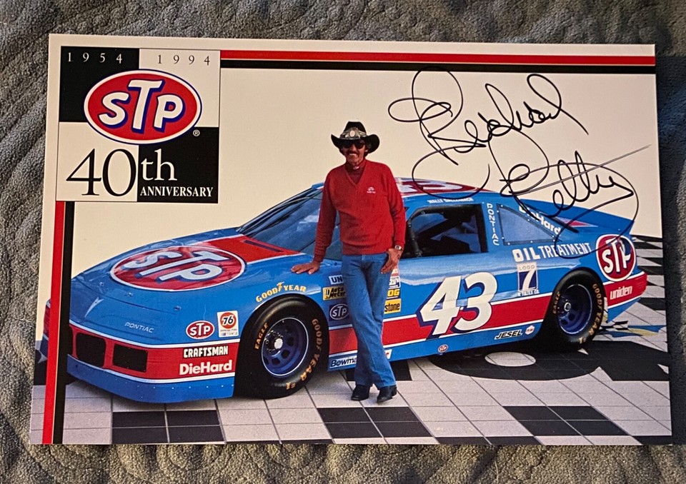 NASCAR Autographed Driver Stat Cards FULL SET incl. Earnhardt and Petty ...