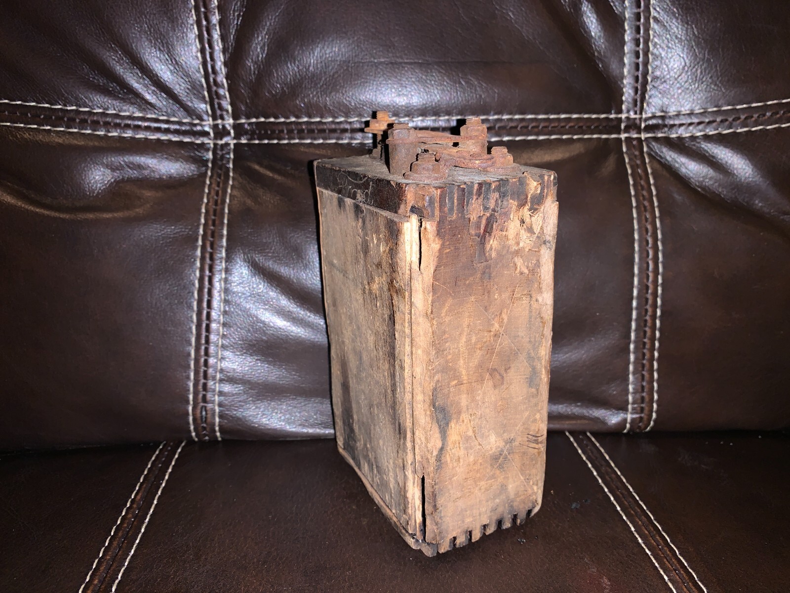 Antique Ford Model T A Ignition Buzz Coil Battery Wood Wooden Box | eBay
