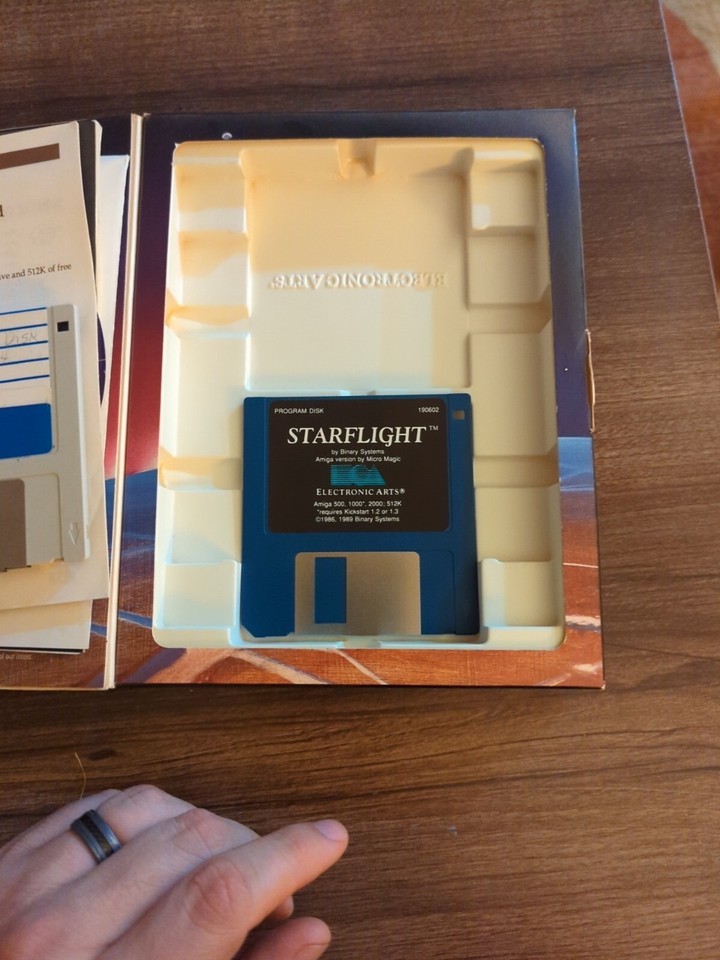 Starflight 1 Binary Systems Electronic Arts Big Box PC RARE 1986 Amiga ...