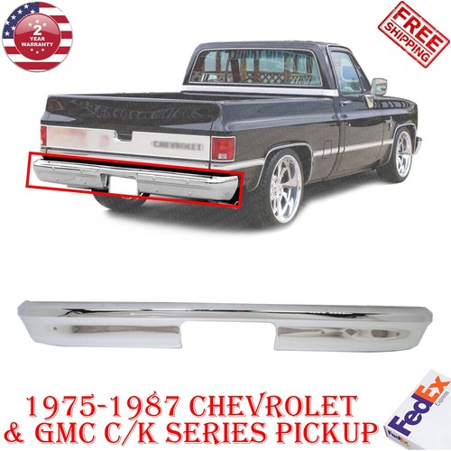 Bumper Rear Chrome For 1975-1988 Chevrolet C10 C20 C30 K10 K20 GMC ...