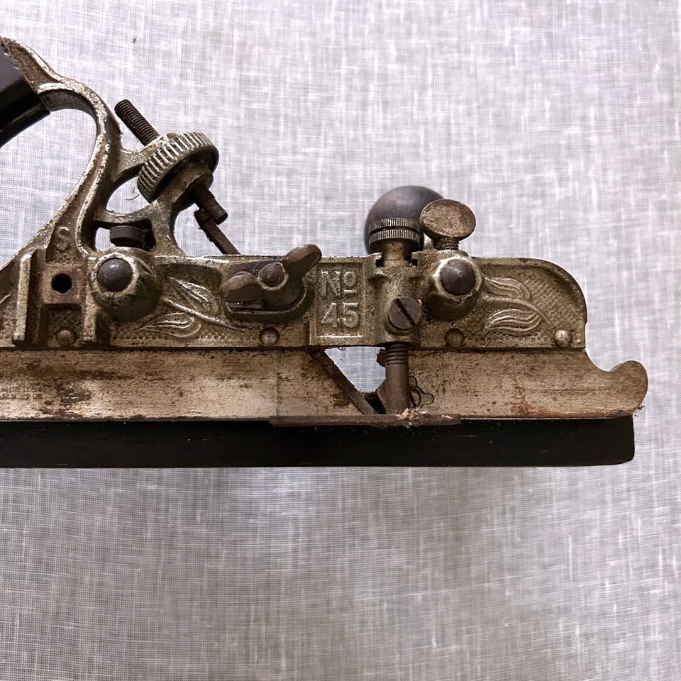 Antique Stanley No. 45 Combination Plow Plane 1890 1900 1910 Era | eBay
