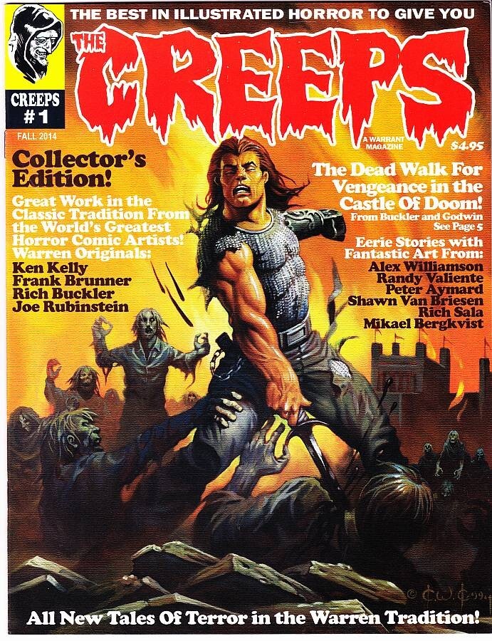 THE CREEPS #1-4 - illustrated horror magazine - 2014/2015 - Frazetta ...