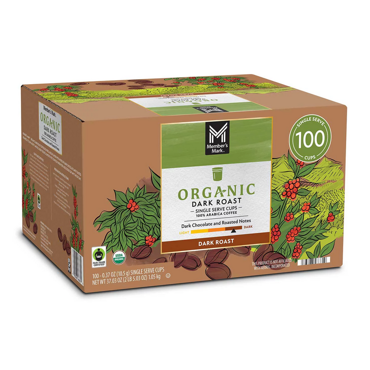 Member's Mark Organic Dark Roast Coffee Pods, 100 ct. | eBay