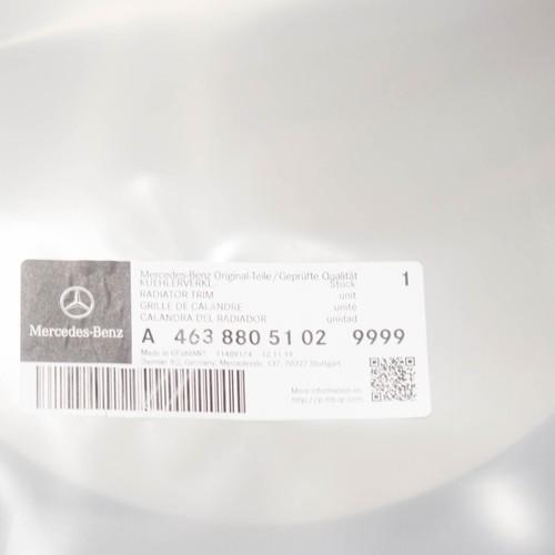 NEW MERCEDES BENZ G W463 RADIATOR TRIM A4638805102 9999 OEM | eBay