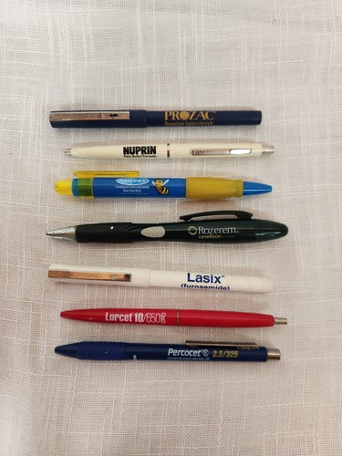 (7) Vintage Pharmaceutical Advertising Pens. Prozac, Percocet, Etc. | eBay