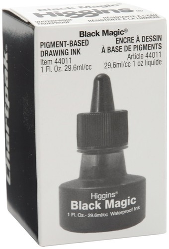 Higgins Black Magic Pigmented Drawing Ink 1 Ounce Bottle (44011) | eBay