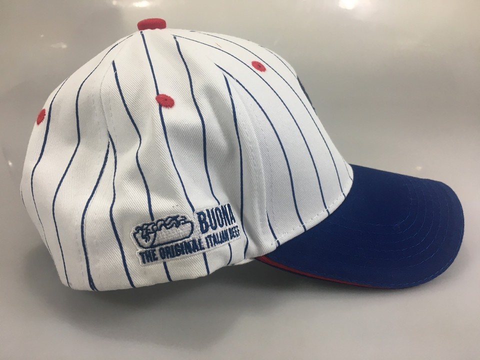Chicago Cubs Rizzo 44 Emoji Pinstripe Cotton Baseball Cap Melonwear SGA ...