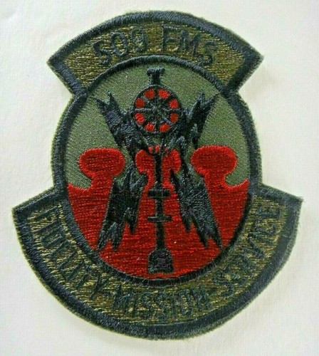 US Air Force 509 FMS "Fidelity - Mission - Service Embroidered Patch ...