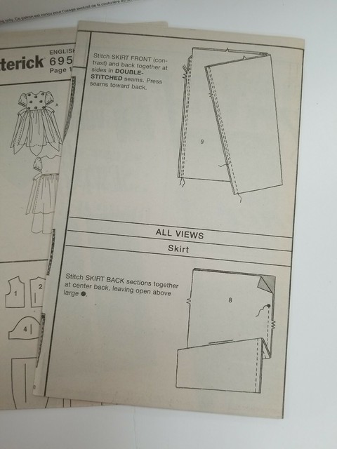 Butterick 6956 Girls Special Occasion Dresses Sewing Pattern Size 2 3 4 ...