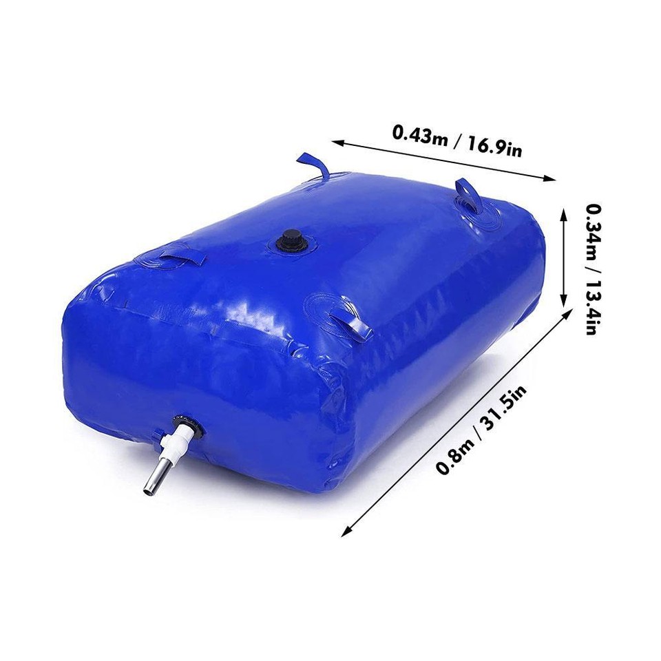Collapsible Water Bladder Tanks,Foldable Water Tank with Faucet,Outdoor ...
