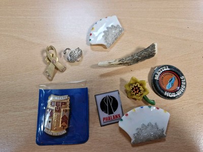 Excellent BADGE COLLECTION job lot metal enamel mixed pin BADGES | eBay